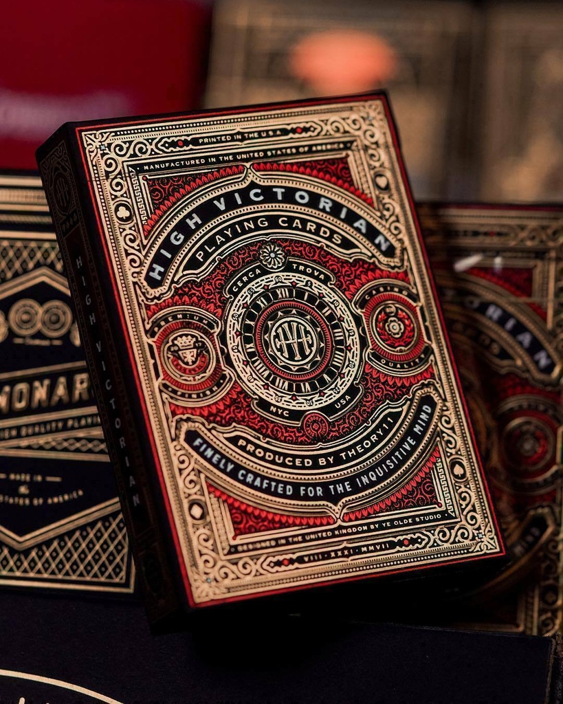 Playing Cards: High Victorian (Red) | lvlToys